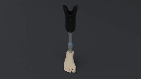 3d Model Transtibial Prosthetic Leg Vr Ar Low Poly Cgtrader