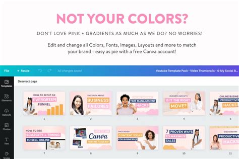 Youtube Branding Templates Pack MasterBundles