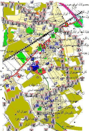 نقشه Gis شهر چهاردانگه فروش نقشه کتاب اثر هنری