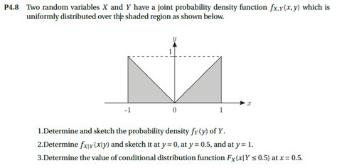Solved P48 Two Random Variables X And Y Have A Joint