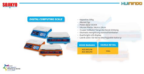 Digital Computing Scale Sojikyo