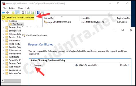 Fix Certificate Types Are Not Available Error