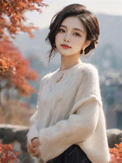 Premium Ai Image Chinese Cute Girl