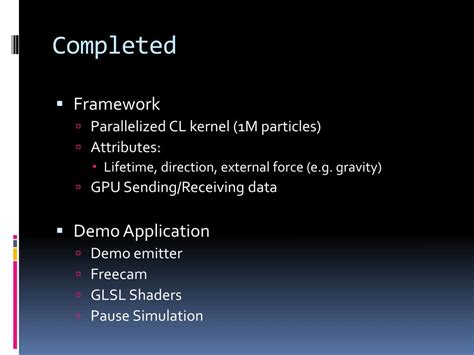 PPT OpenCL Particle System PowerPoint Presentation Free Download ID