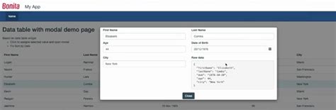 Data Table With Modal Contributions Bonitasoft Forum