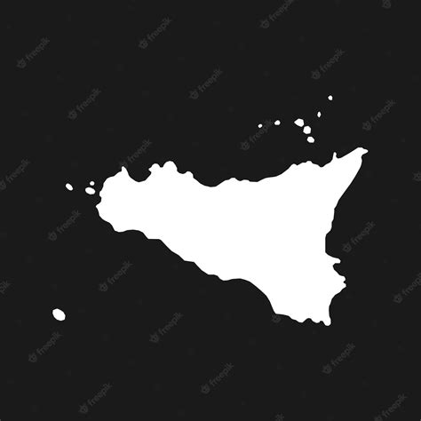 Premium Vector Sicily Map Region Of Italy Vector Illustration