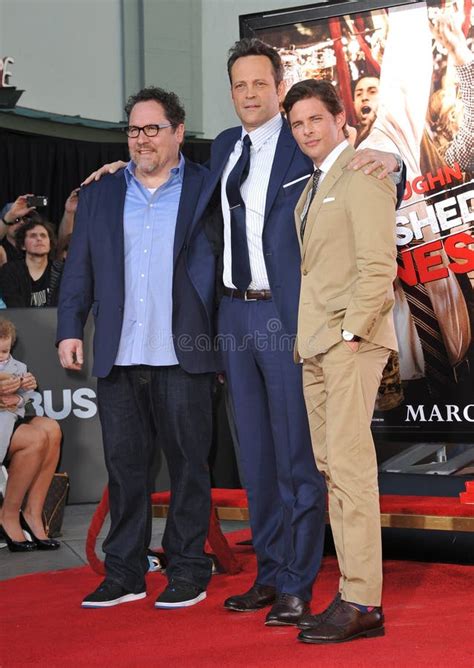 Vince Vaughn And Jon Favreau And James Marsden Editorial Stock Image Image Of Full James 52525584
