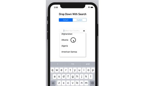 Ios Drop Down Menu With Search And Other Awesome Customization
