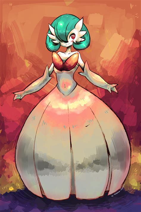 Gardevoir And Mega Gardevoir Pokemon Drawn By Kenron Toqueen Danbooru