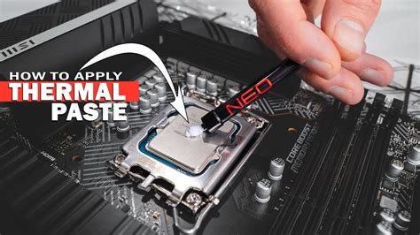 How To Apply Thermal Paste To A CPU YouTube