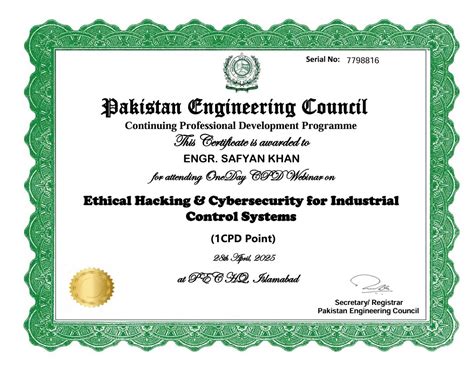 Completed A Course On Ethical Hacking And Cybersecurity For Ics Safyan Khan Posted On The Topic