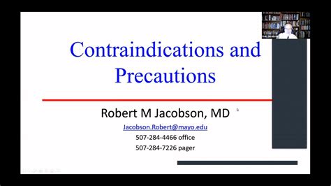 Contraindications And Precautions Youtube