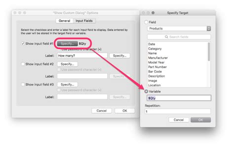 Filemaker 17 Variables For Show Custom Dialog Input Fields Luminfire