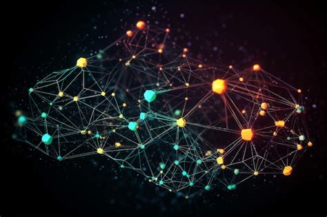 Premium Photo Big Data Network Structure Blockchain Technology