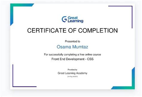 Muhammad Osama Mumtaz On Linkedin Css Certification Frontenddevelopment Webdevelopment