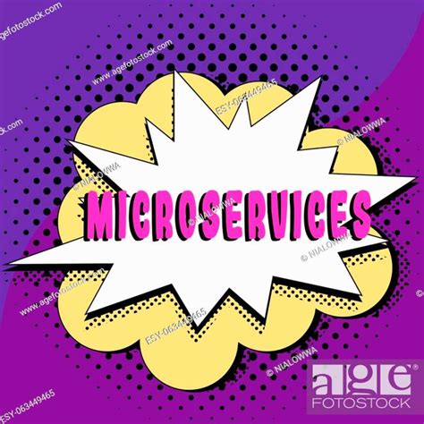 Text Caption Presenting Microservices Word For Software Development Technique Building Single