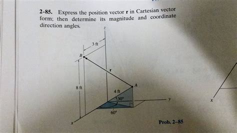 Solved Express The Position Vector R In Caresian Vector