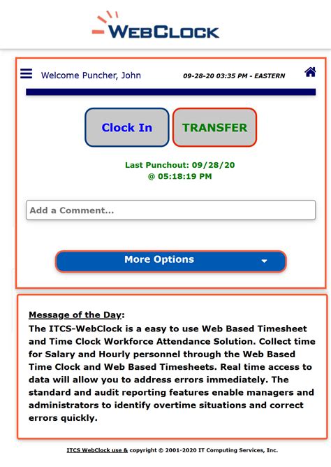 Web Based Time And Attendance Software ITCS WebClock