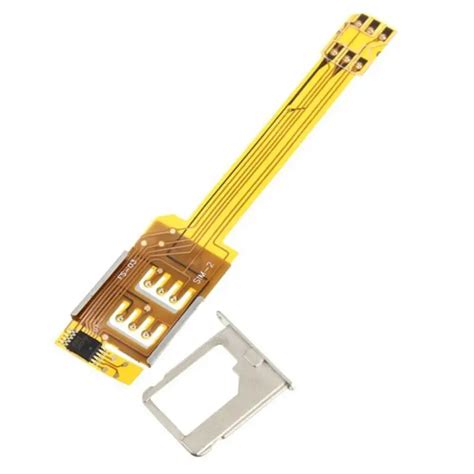 New Mobile Phone Double Dual Sim Card Adapter Use Two Sim For Iphone Iphone S Wholesale