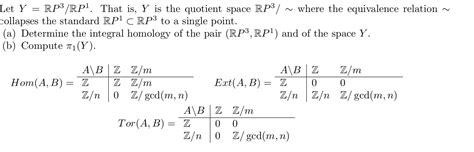 Solved Please Help With This Algebraic Topology Problem