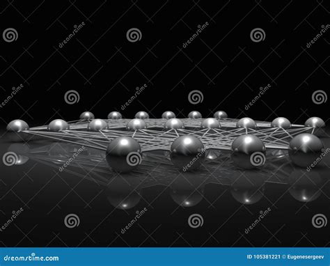 Artificial Neural Network Structure 3d Scheme Stock Illustration Illustration Of Intelligence