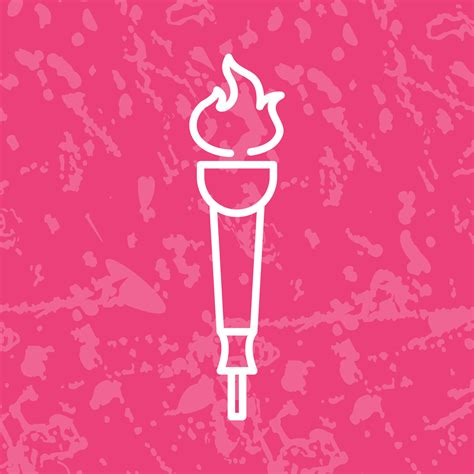 Museum Torch Vector Icon 19509840 Vector Art At Vecteezy