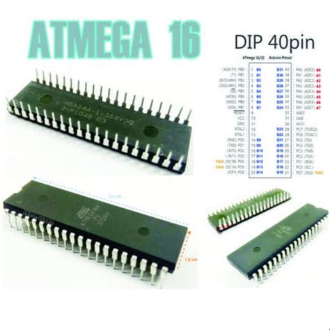 Jual Promo Mega16 Atmega16 Atmega16a Pu Atmega16 A Pu Dip 40pin Shopee Indonesia