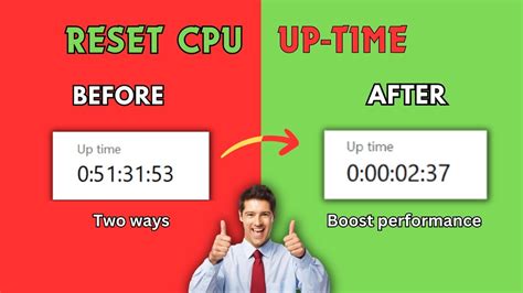How To Reset Cpu Up Time In Pc Pctips Cpu Pchacks Youtube