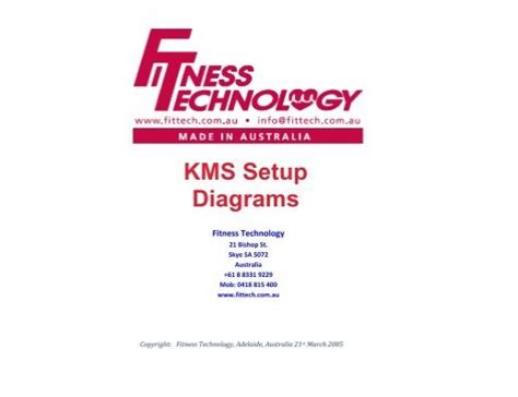 KMS Setup Diagrams Pdf Fitness Technology