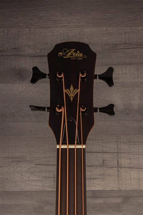 Aria Feb F2fl Fretless Acoustic Bass Natural Musicstreet