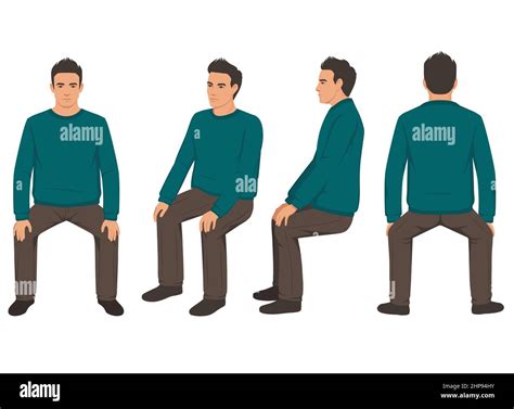 Cartoon Man Sitting Down Smiling Hi Res Stock Photography And Images Alamy