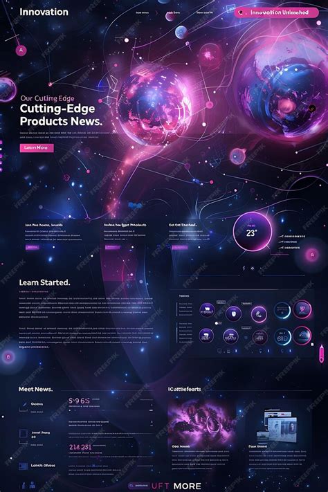 Premium Photo Dynamic Layout Web With Parallax Scrolling Effect Futuristic Figma Effect Layout