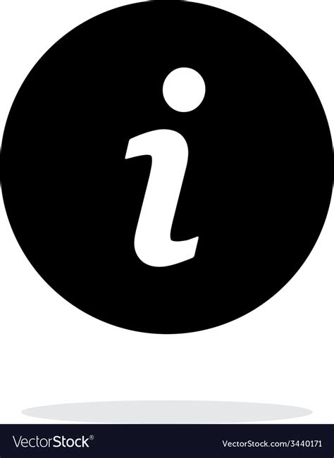 Information Icon On White Background Royalty Free Vector