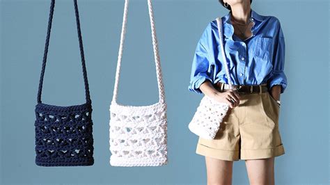 데일리로 들기 좋은 코바늘 네트 가방 Crochet Net Bag Youtube