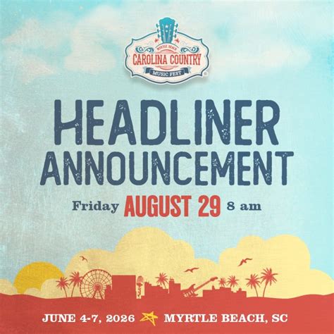 Third Headliner Coming In Hot Carolina Country Music Fest