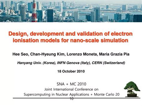 Ppt Design Development And Validation Of Electron Ionisation Models For Nano Scale