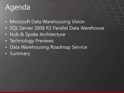 microsoft sql server parallel data warehouse presentation ppt