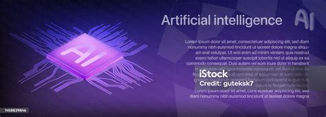 Ai 인공 지능 칩 직교 보기 개념 백그라운드에서 이진 코드 샘플 텍스트가 있는 템플릿 벡터 Eps 10 형식 인공지능에 대한