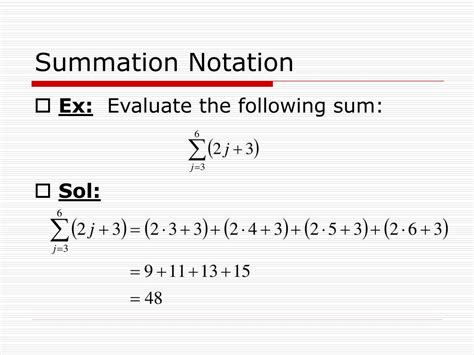 Ppt Summation Notation Powerpoint Presentation Free Download Id510198