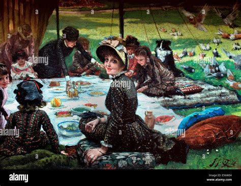 Le Déjeuner Sur L Herbe The Luncheon On The Grass By James Tissot