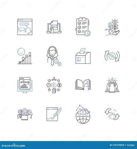 Risk Mitigation Line Icons Collection Prevention Resilience Preparedness Contingency