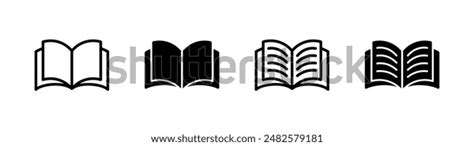 Open Book Icon Diary Vector Illustration Stock Vector Royalty Free 2482579181 Shutterstock