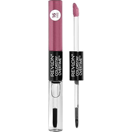 Amazon Com Revlon Colorstay Overtime Lipcolor Longwearing Liquid Lipstick With Clear Lip Gloss
