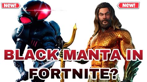 New Fortnite Black Manta Skin Black Manta And Aquaman Release Dates