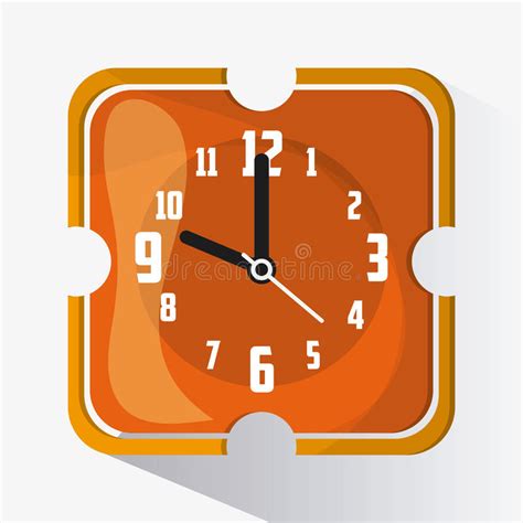 Clock Design White Background Time Concept Vector Illustration Stock Vector Illustration Of