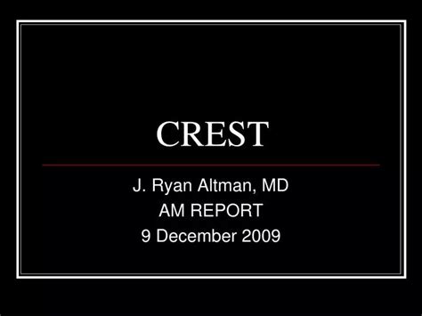 Ppt Crest Powerpoint Presentation Free Download Id 6670020