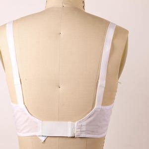1970s Does 1950s White Floral Embroidery Open Bust Pin Up Style Bra By