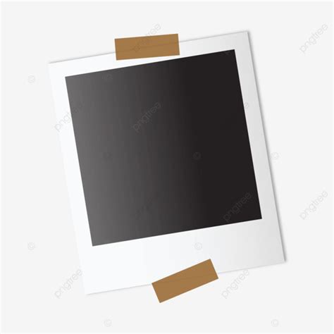 Polaroid Realistic Photo Frame Vector Polaroid Realistic Photo