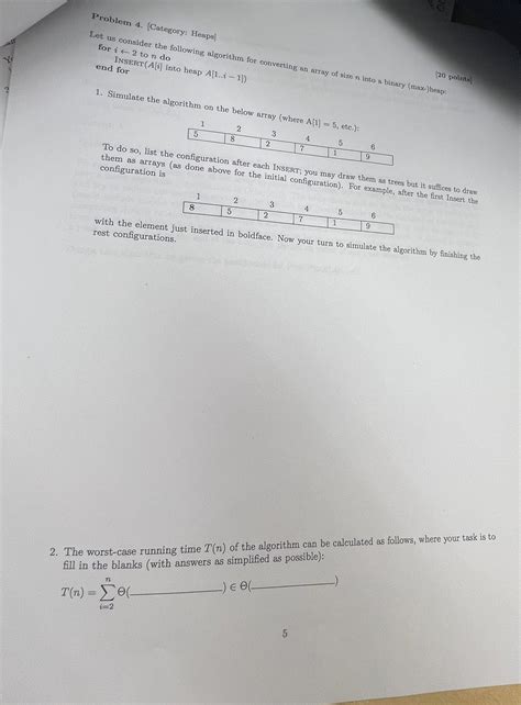 Solved Problem 4 Category Heaps Let Us Consider The