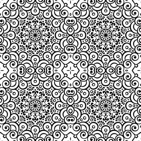 Free Vector Abstract Monochrome Seamless Pattern With Connected Repeating Geometric Structure